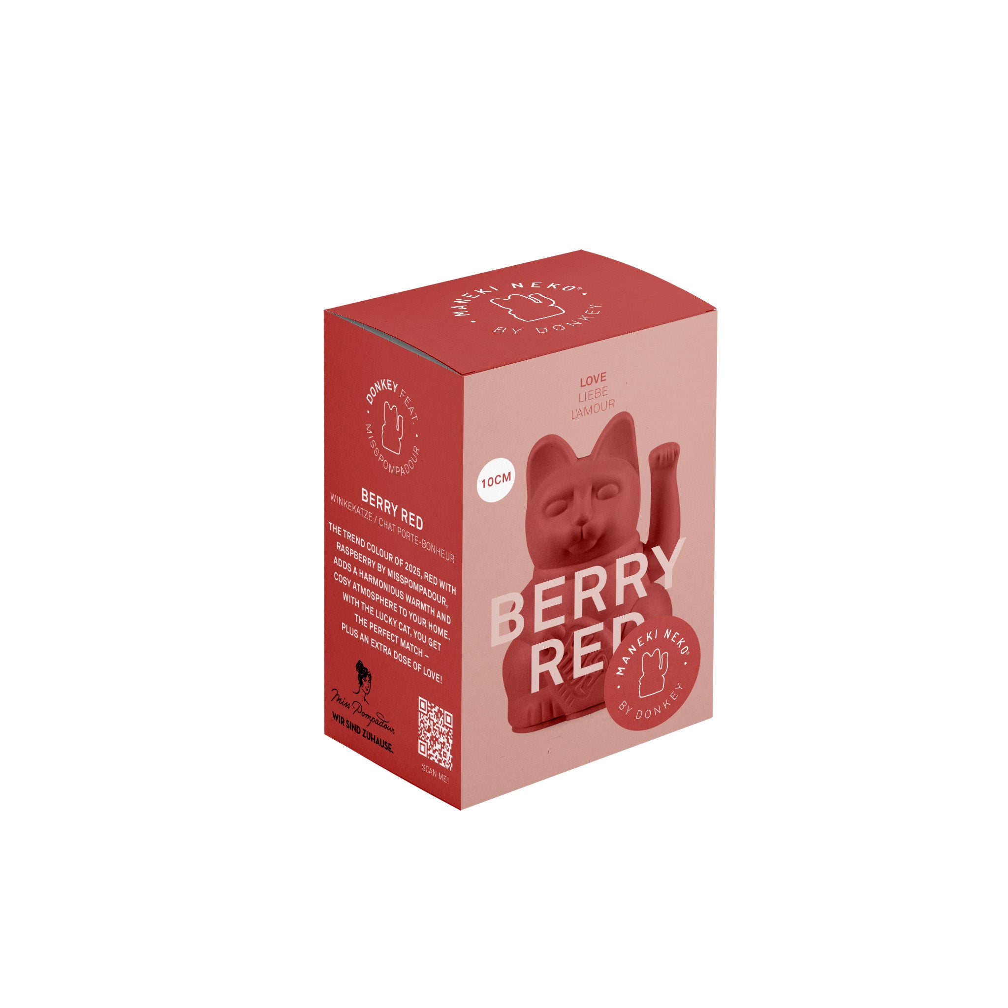 Maneki Neko Mini by Donkey BERRY RED – The Cat Gallery