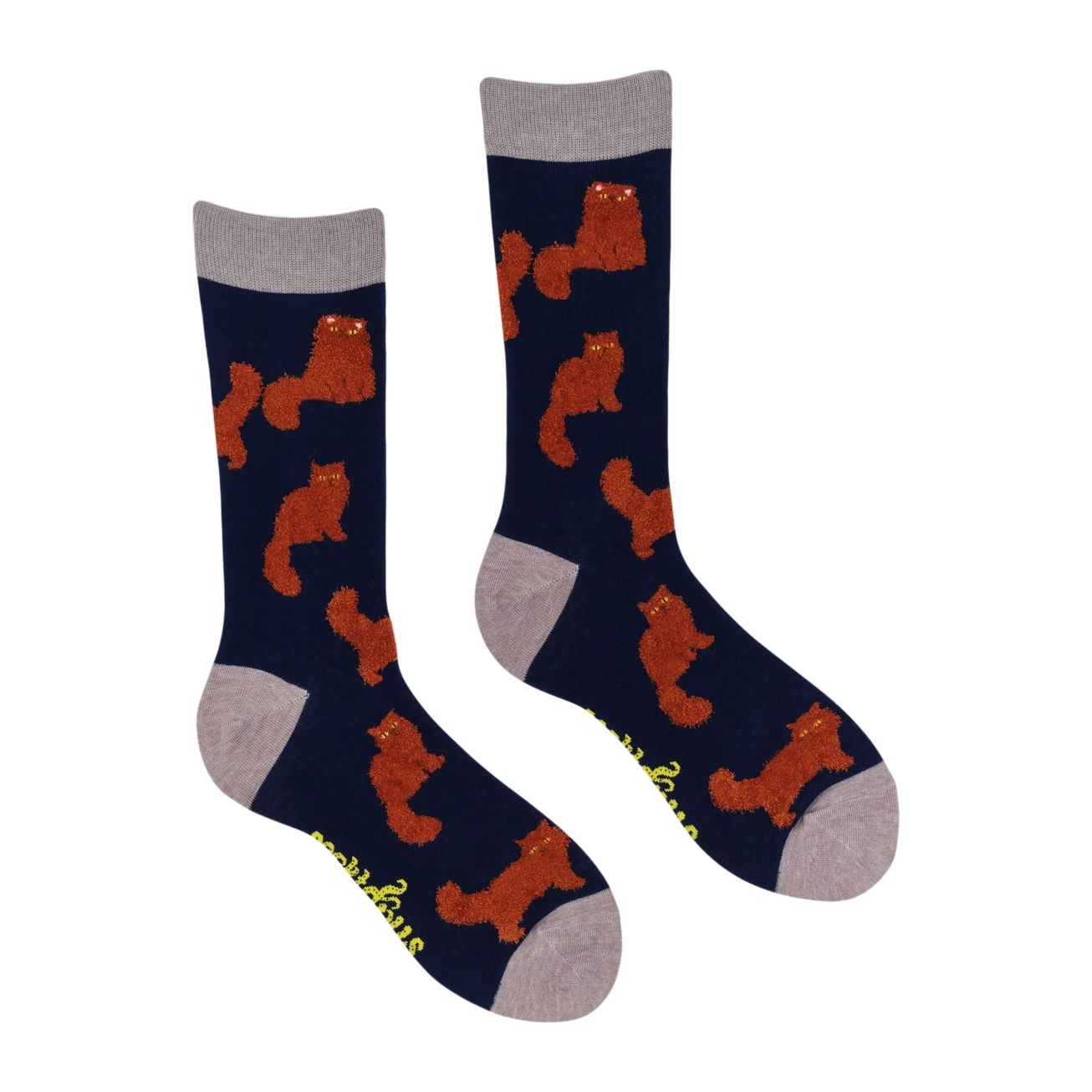 Fluffy Ginger Cats Socks, UK9-12 – The Cat Gallery