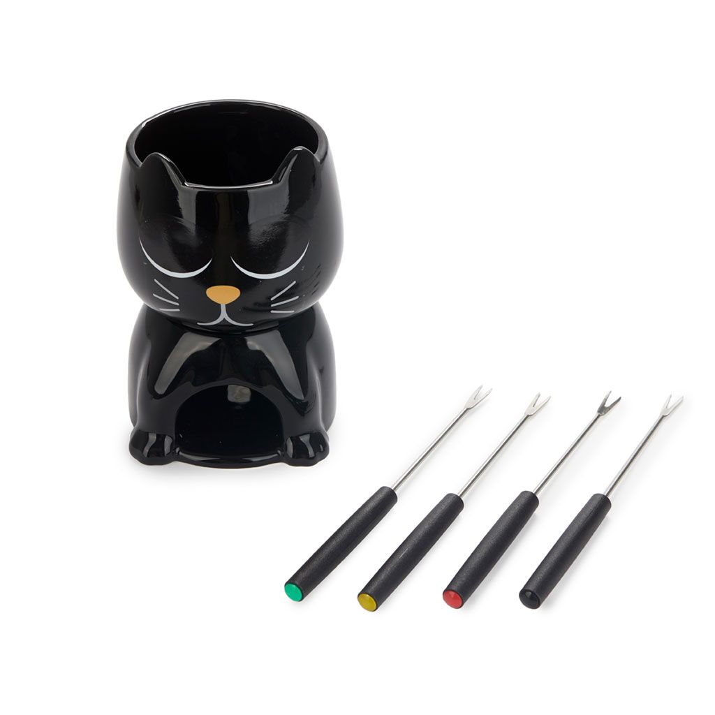 Wake Cat Fondue Set – The Cat Gallery